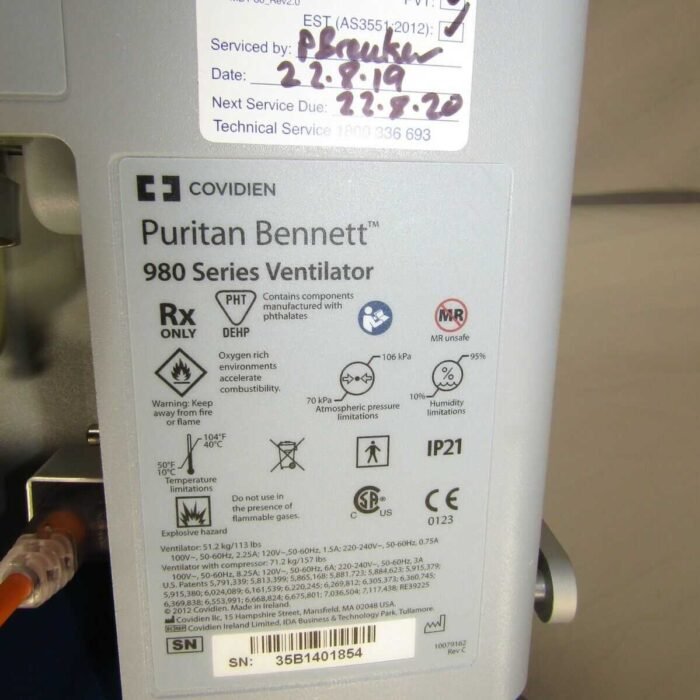 Puritan Bennett 980 Ventilator | Marcroft Medical