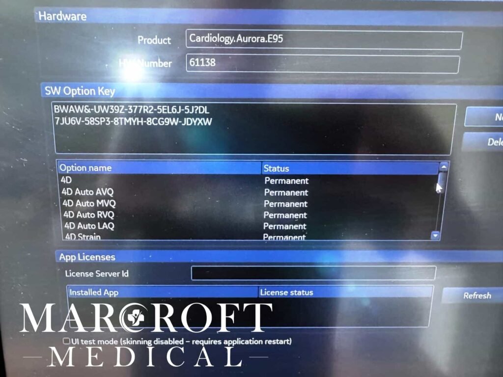 GE Vivid E95 4D Cardiac Ultrasound System | Marcroft Medical