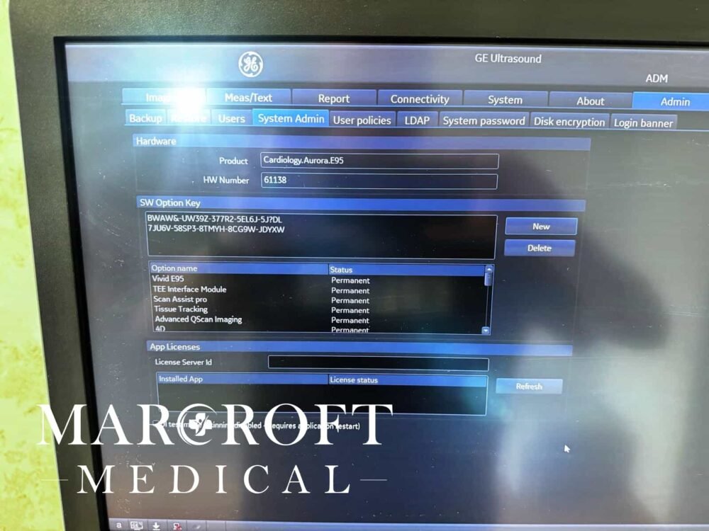 GE Vivid E95 4D Cardiac Ultrasound System | Marcroft Medical